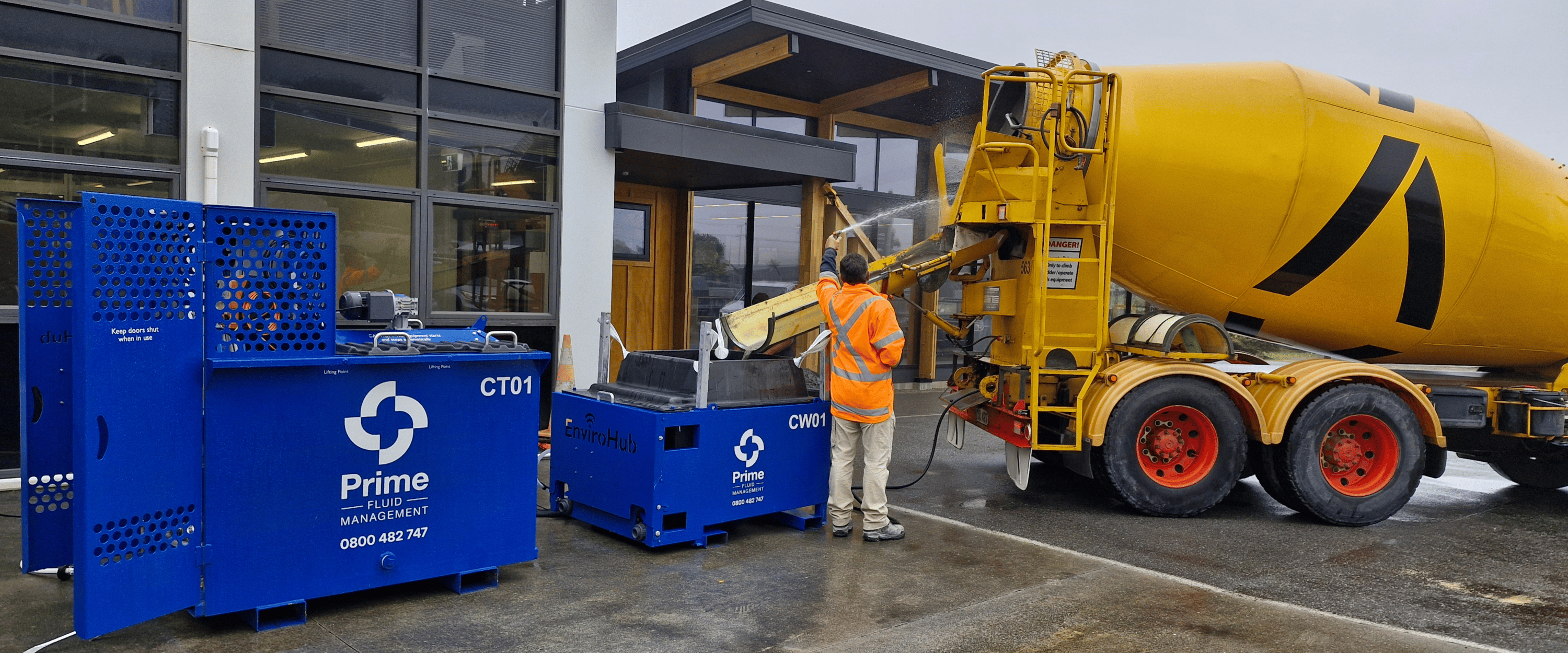 Water Treatment Concrete Washdown System | Prime Fluid Management